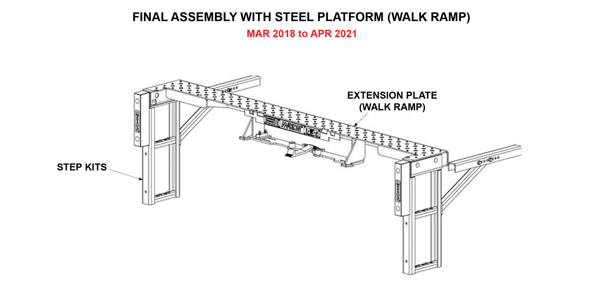 Maxon TE-25DC-Final Assembly Steel Platform Walk Ramp | Equipment ...