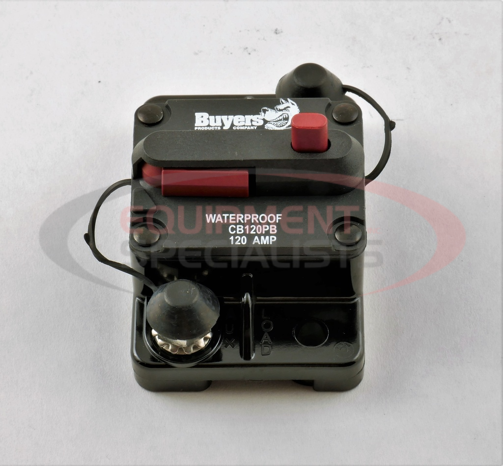 Buyers CB120PB - 120 AMP CIRCUIT BREAKER WITH MANUAL PUSH-TO-TRIP RESET ...