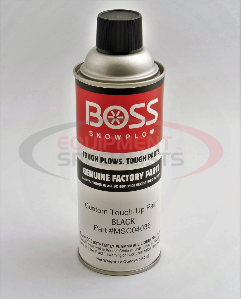 Boss MSC04036 - PAINT, BLACK SPRAY | Equipment Specialists