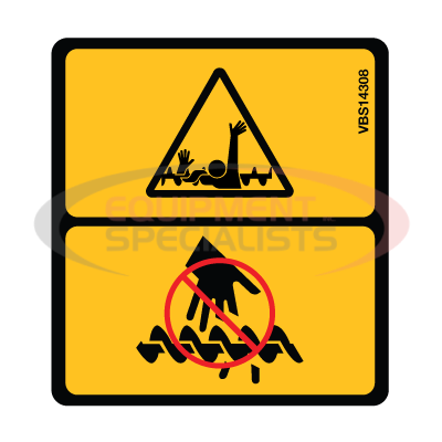 VBS14308 - DECAL, VBS , WARNING, AUGER | Equipment Specialists